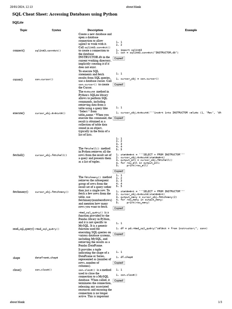 Accessing Database | PDF | Ibm Db2 | Databases