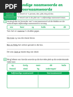 Graad 9 Afrikaans EAT Kom Ons Oefen Die Infinitief | PDF