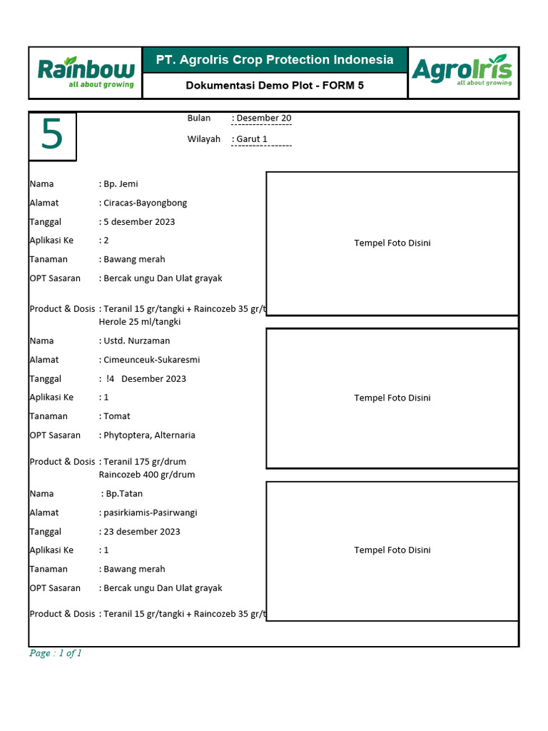 5. Dokumentasi Demo Plot | PDF