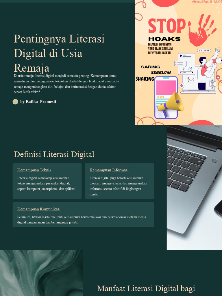 Pentingnya Literasi Digital Di Usia Remaja | PDF