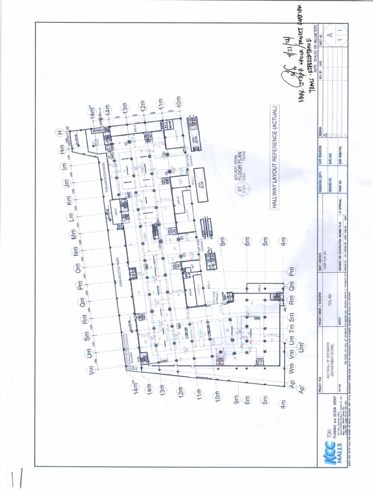 2nd-Floor-kcc-Dept-store-As Built (Actual Ceiling Lay Out Dimension ...