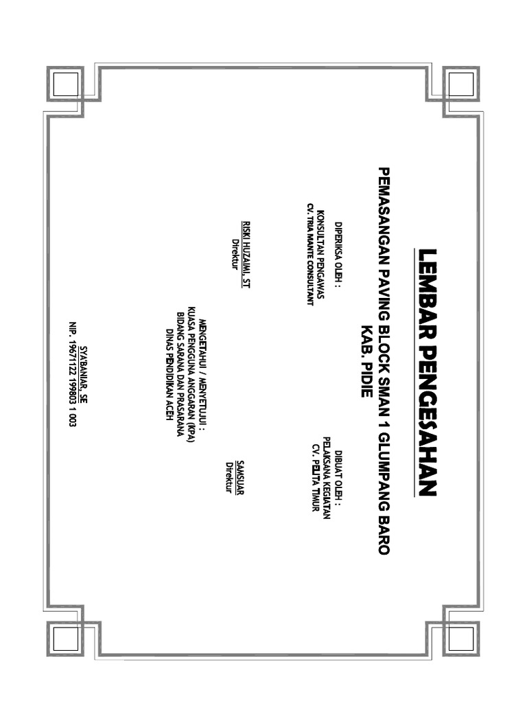 Denah Paving Block | PDF