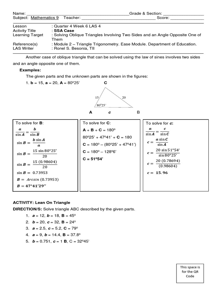W6las 4 | PDF | Triangle | Complex Analysis