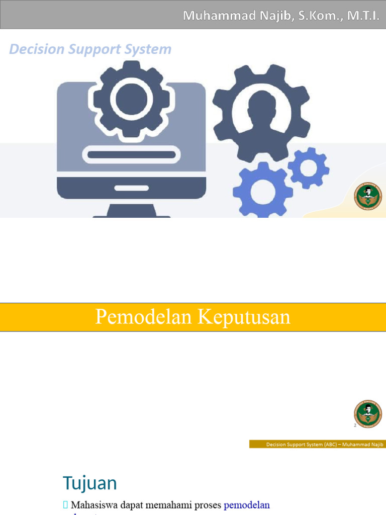 Pertemuan 3 Decision Support System | PDF