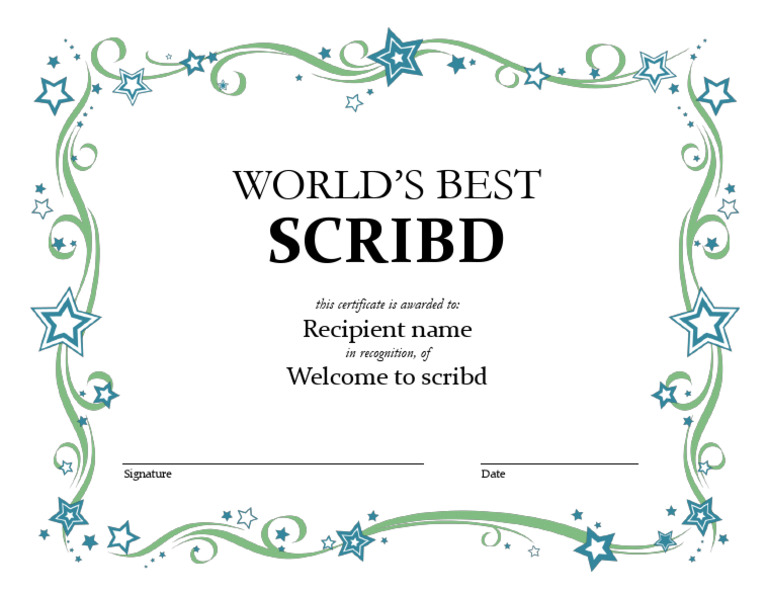 world_template for certificate | PDF