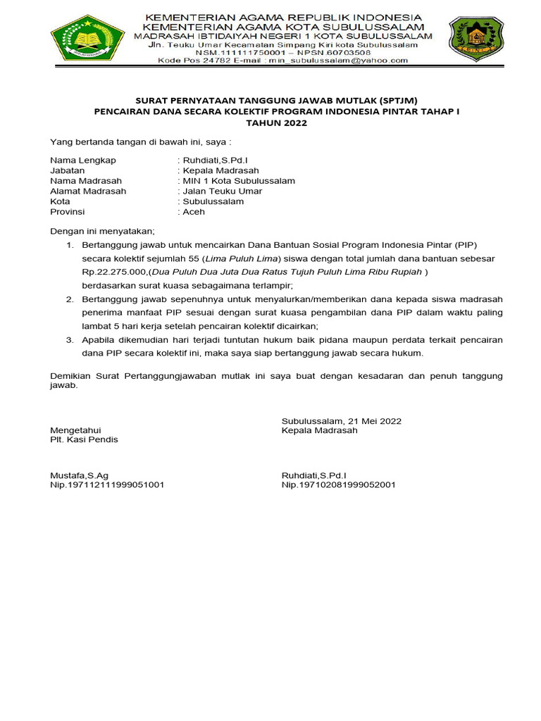 SPTJM Tahap 1 2021 | PDF