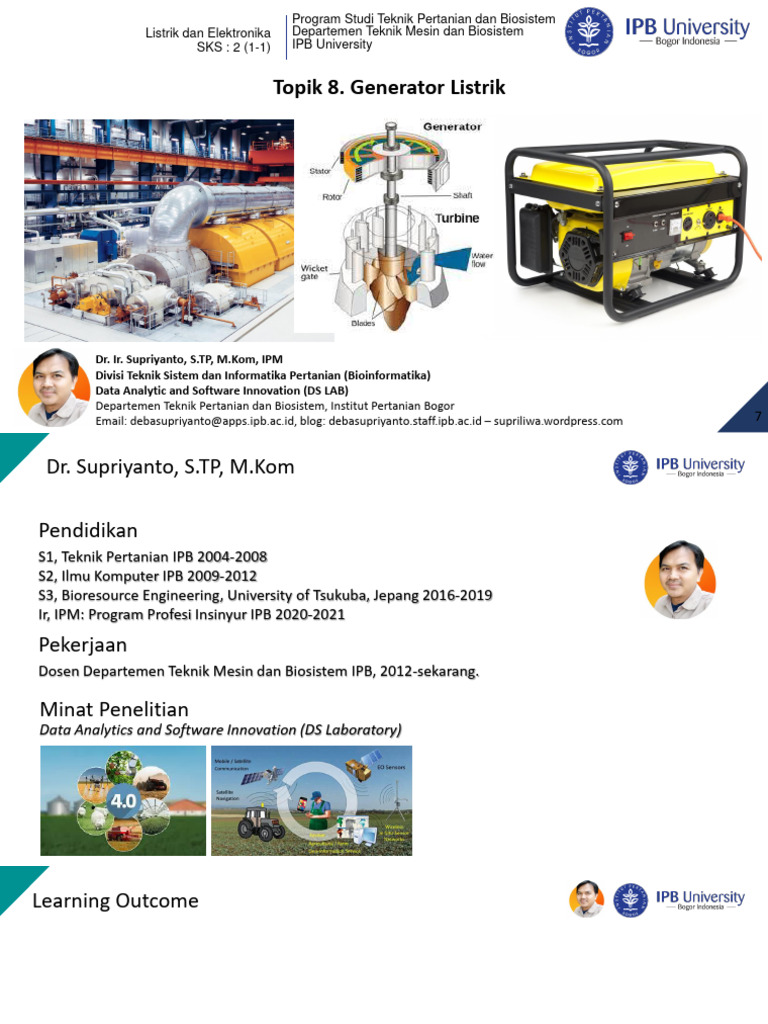 Jenis dan Prinsip Kerja Generator Listrik | PDF