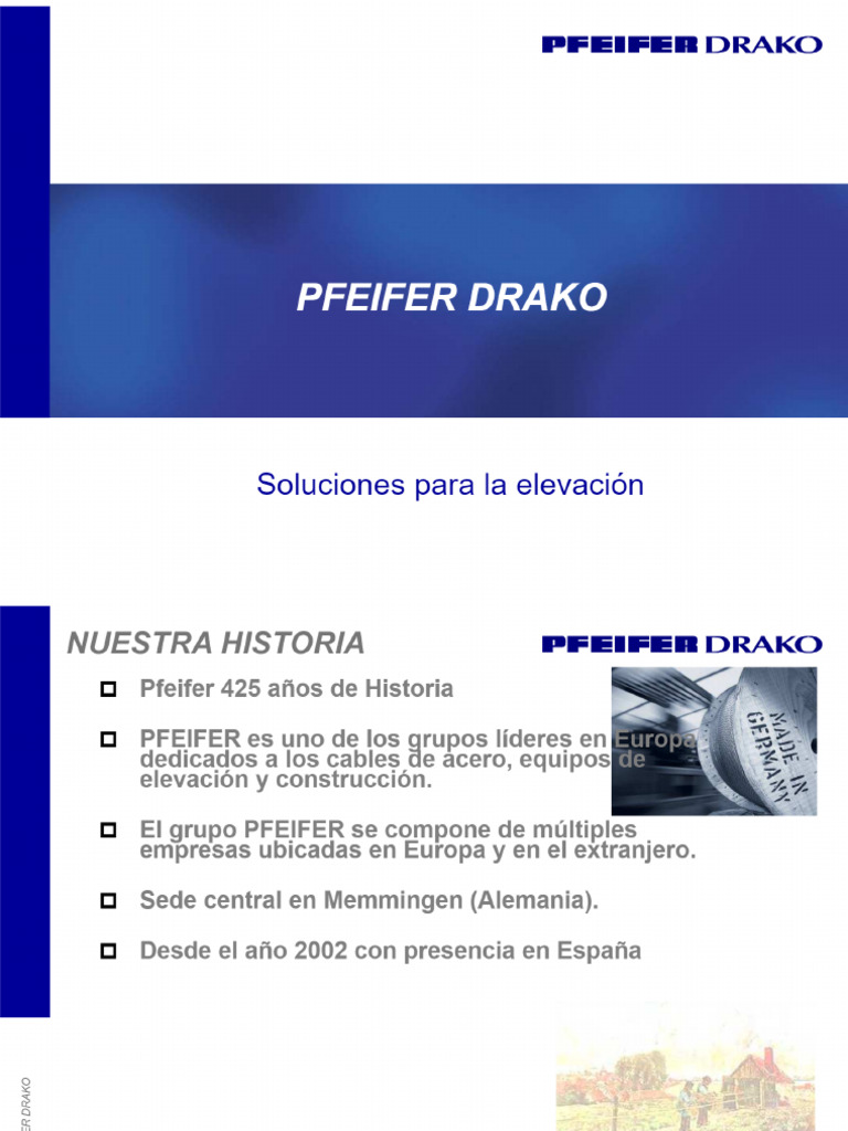 PFEIFER DRAKO. Soluciones para La Elevación Seite 1 | PDF