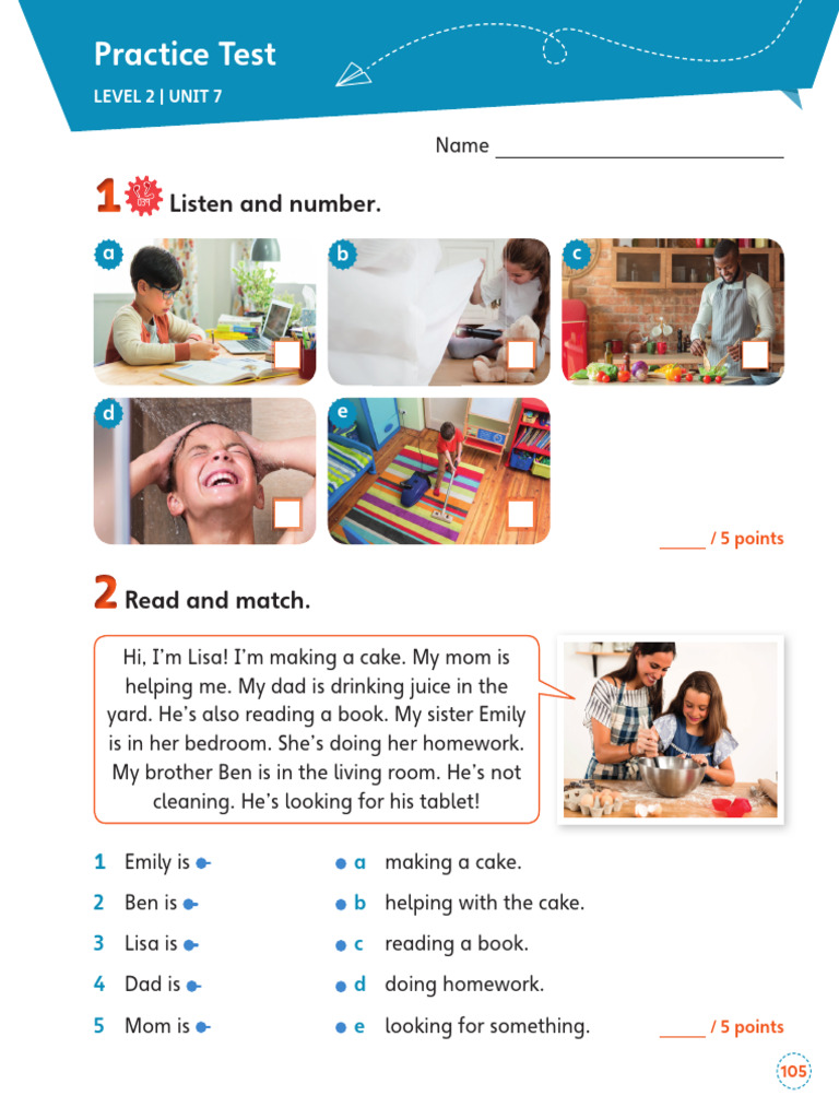 English Code AmE L2 Practice Test U7 | PDF