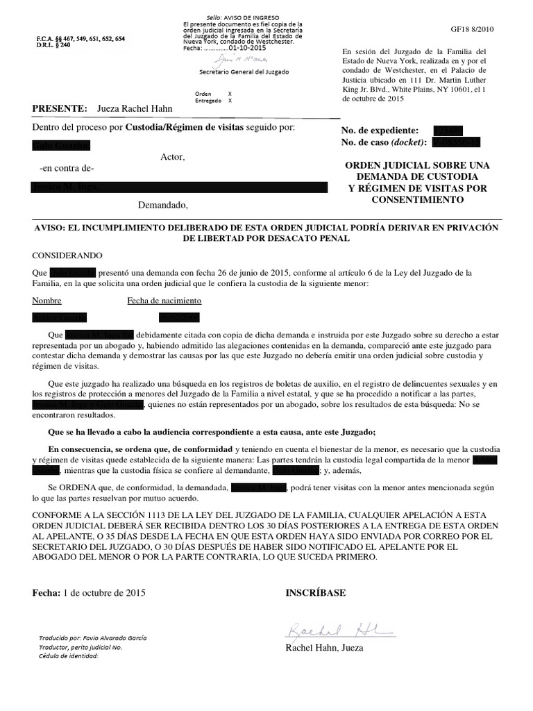 Legal ENG-SPA translation sample | PDF | Demanda judicial | Ley Pública