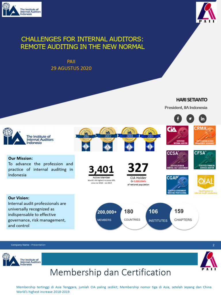 Materi Bpk. Hari Setianto - Sesi 1 | PDF