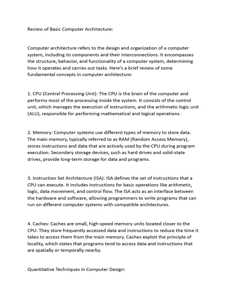 C.Arch Small | Download Free PDF | Cpu Cache | Central Processing Unit