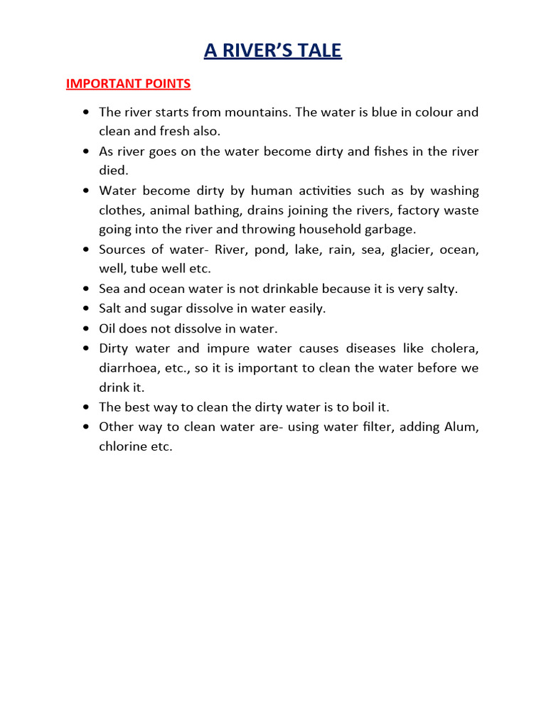 A river's tale | PDF