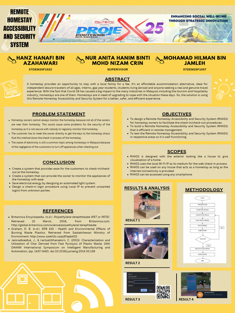 Remote Homestay Accessibility and Security System | PDF