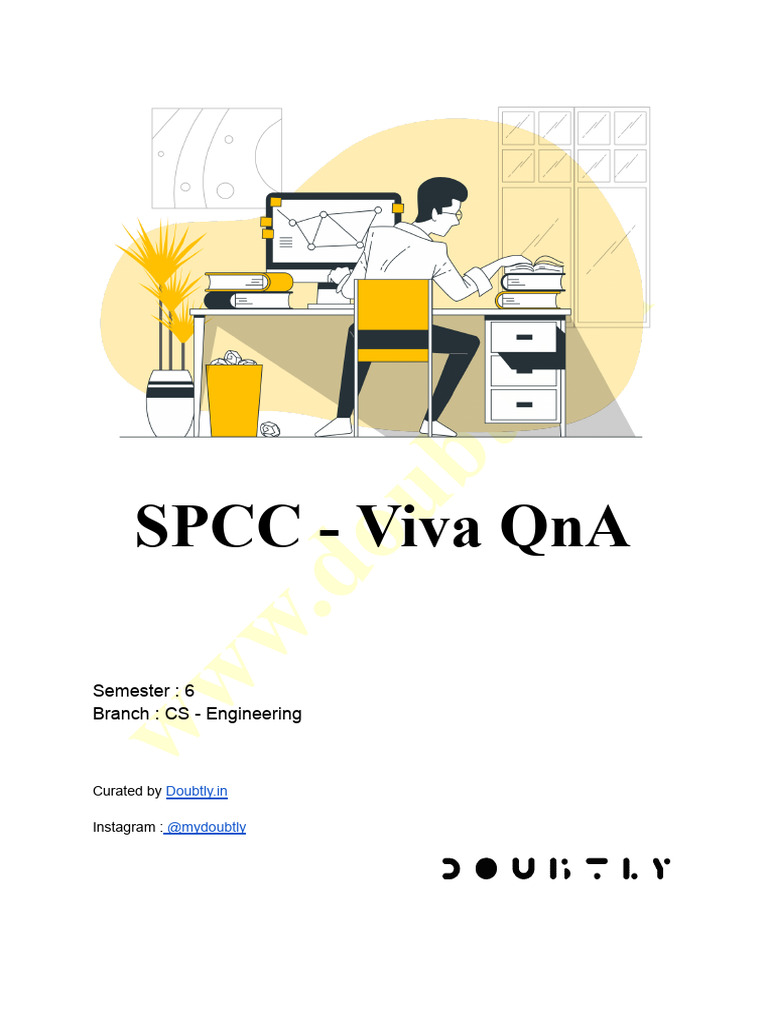 SPCC - Viva QnA - Doubtly - in | PDF | Parsing | Assembly Language
