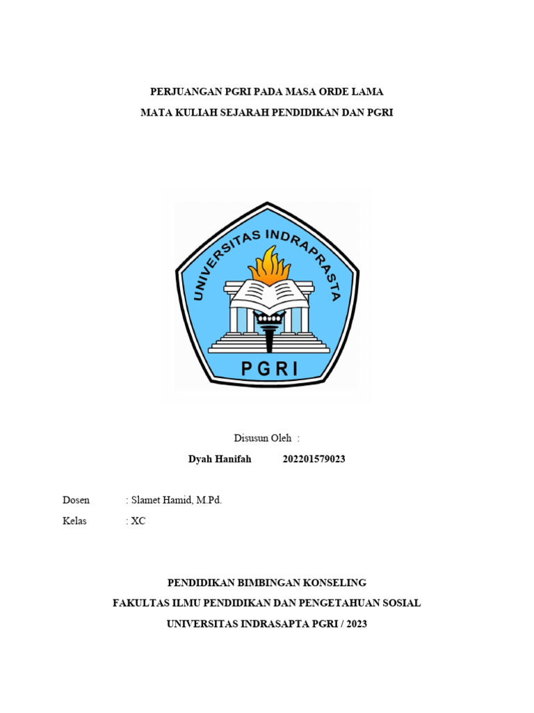 Perjuangan Pgri Pada Masa Orde Lama | PDF Perjuangan Pgri Pada Masa Orde Lama | PDF