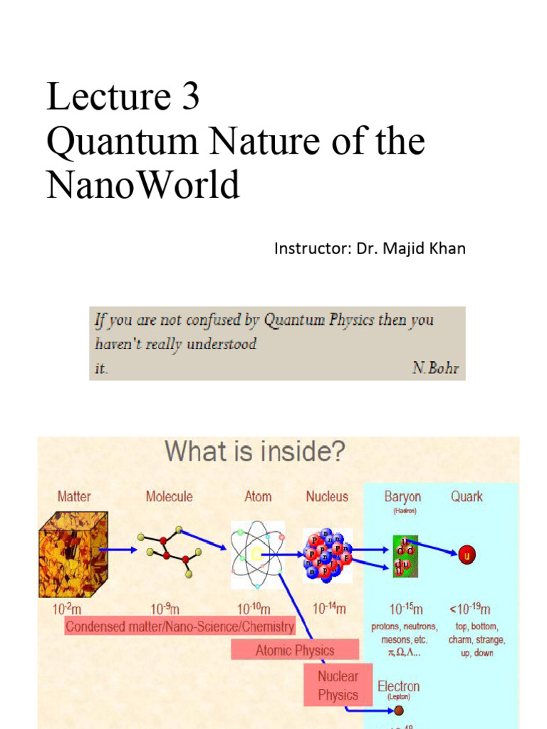 Quantum Mechanics in Nanomaterials | PDF | Teaching Methods & Materials