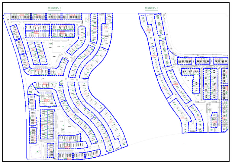 CLUSTER E&F - Groups, Villa Numbers & Villa Type & Additional 20 Villas ...