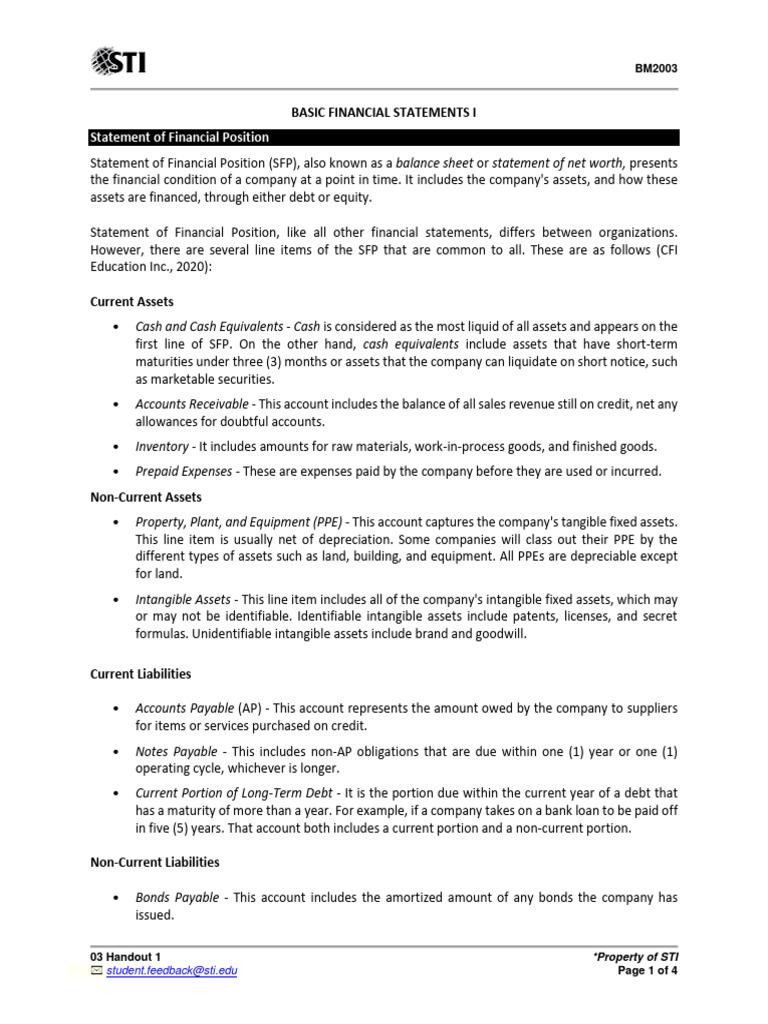 03_Handout_1(6) fAR | PDF | Equity (Finance) | Balance Sheet