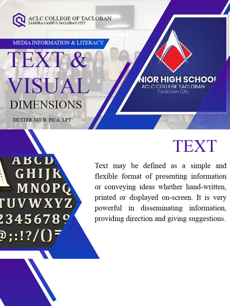 Text and Visual Media Literacy Guide | PDF | Composition (Visual Arts ...