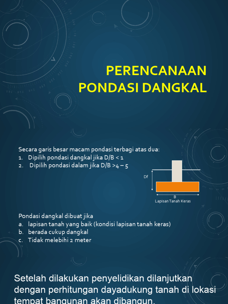 Perencanaan Pondasi Dangkal | PDF