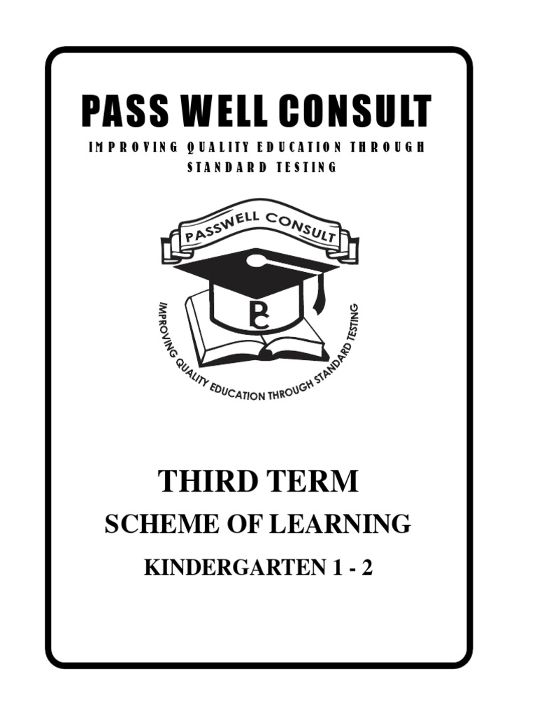 KG 1 & 2 Third Term Learning Plan | PDF