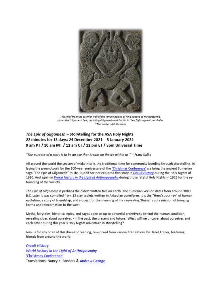 The Epic of Gilgamesh Resource Page | PDF | Epic Of Gilgamesh | Deities