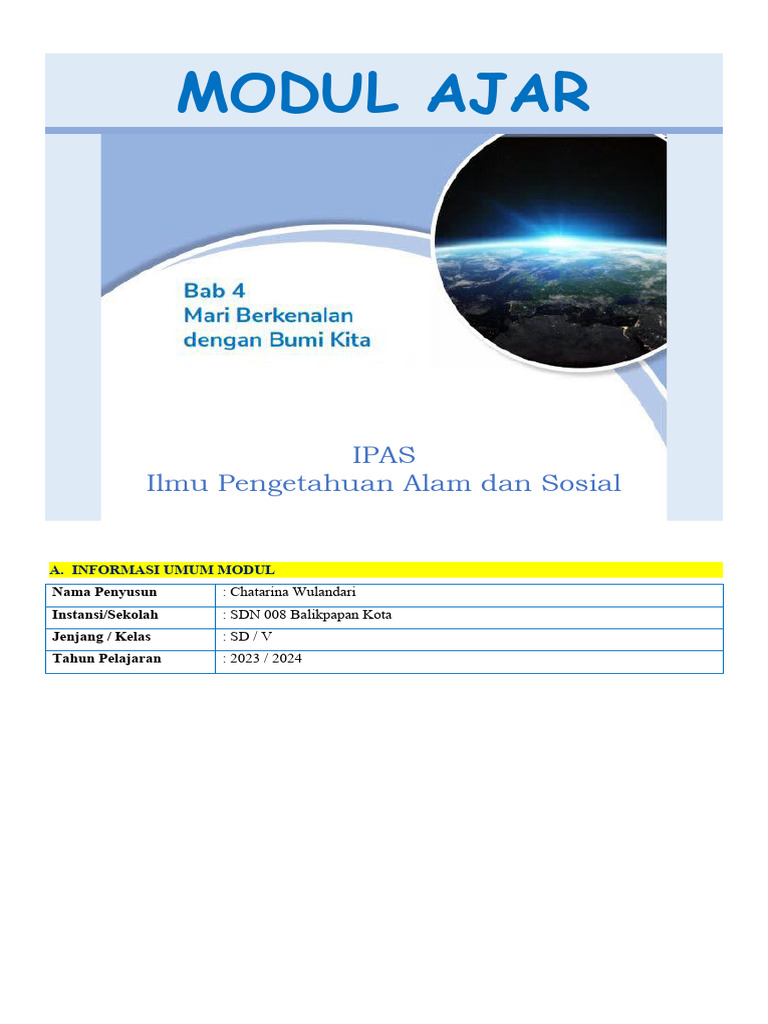 BAB 4 - MA IPAS Kls 5 | PDF