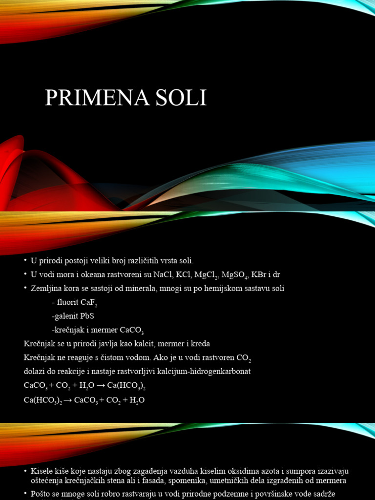 Primena Soli | PDF