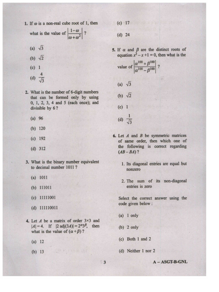 Math 1 | PDF