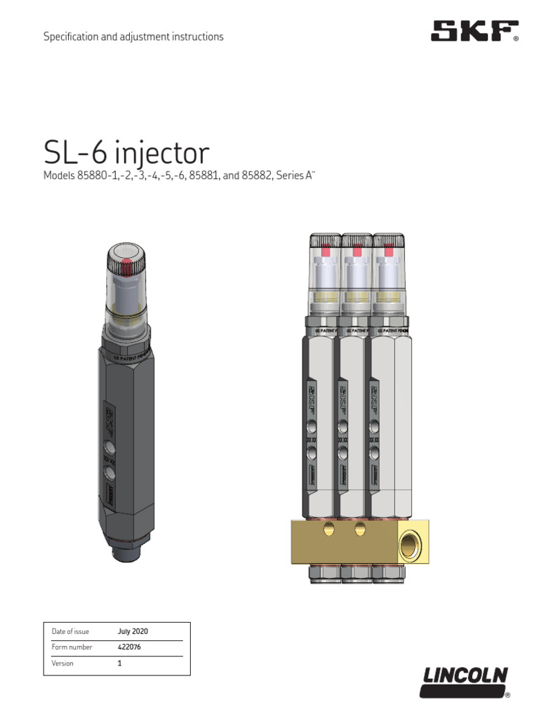 SL6 - Injector Catalogue | PDF | Piston | Pump