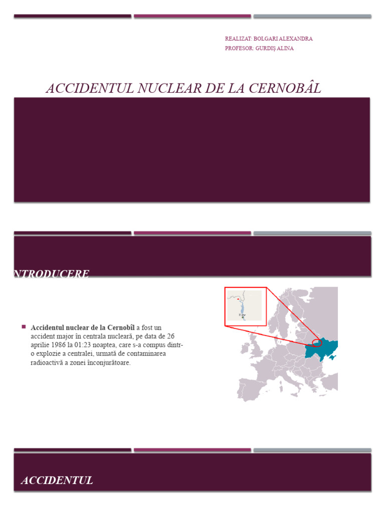 Accidentul Nuclear de La Cernobâl | PDF