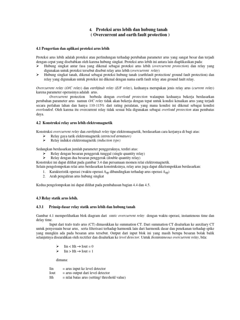 04 - OC Relay - A4 | PDF | Teknologi & Rekayasa