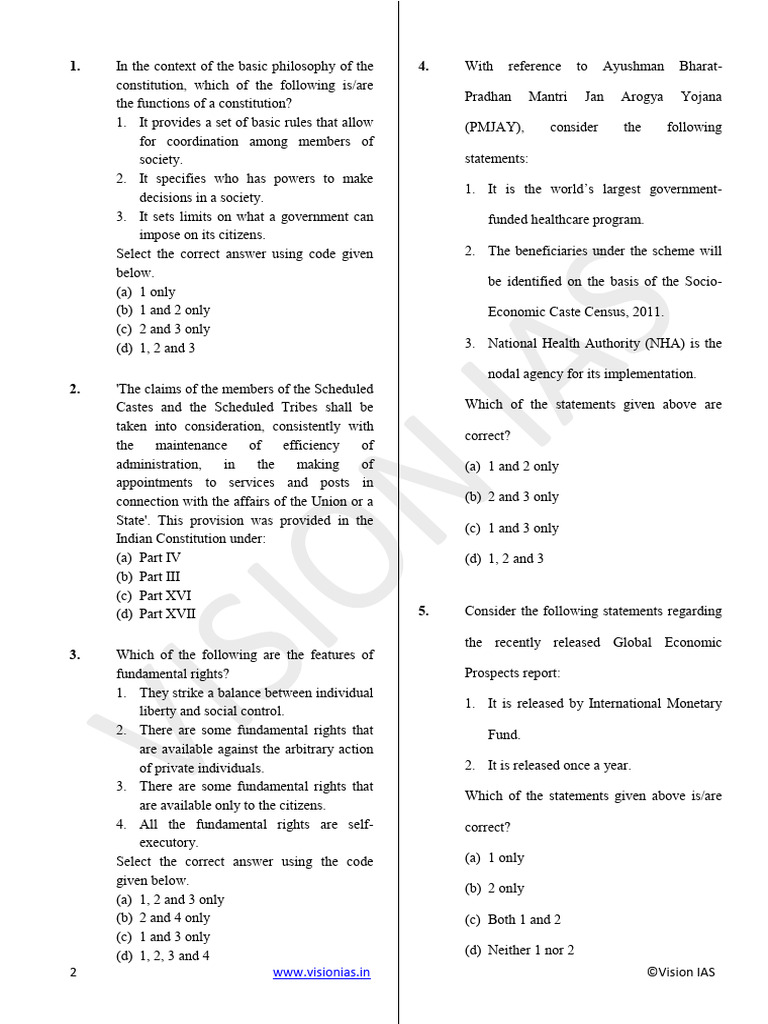 Test 1 YPLP | PDF | Government Of India | Government