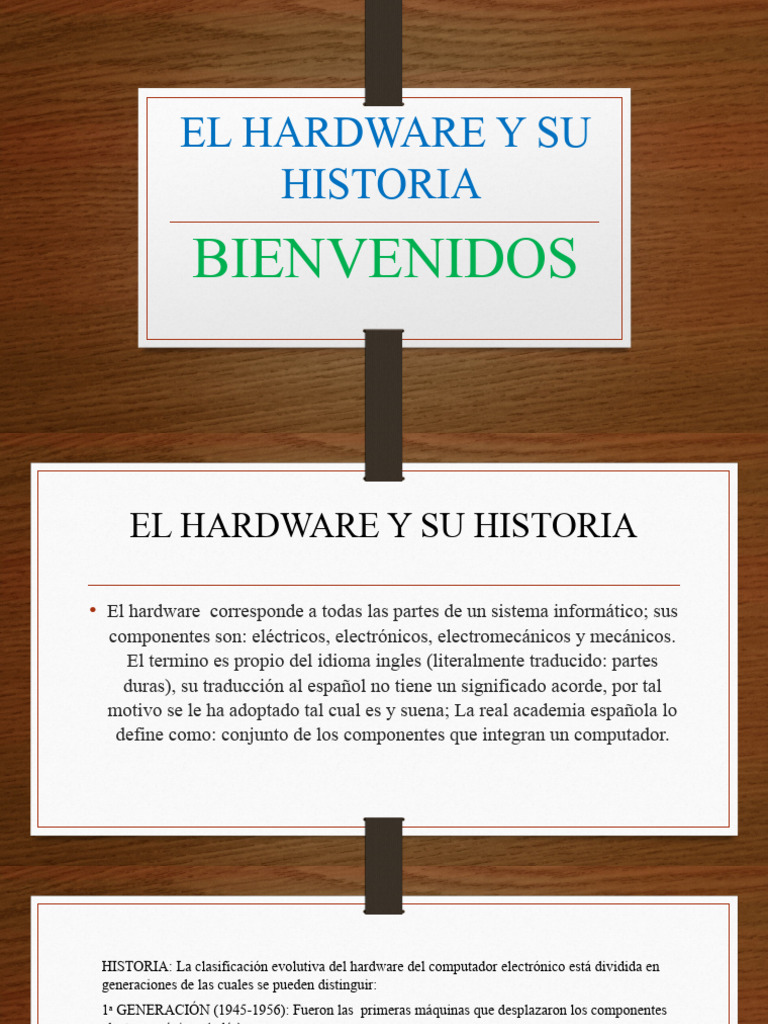 El Hardware y Su Historia | PDF | Hardware de la computadora | Memoria ...