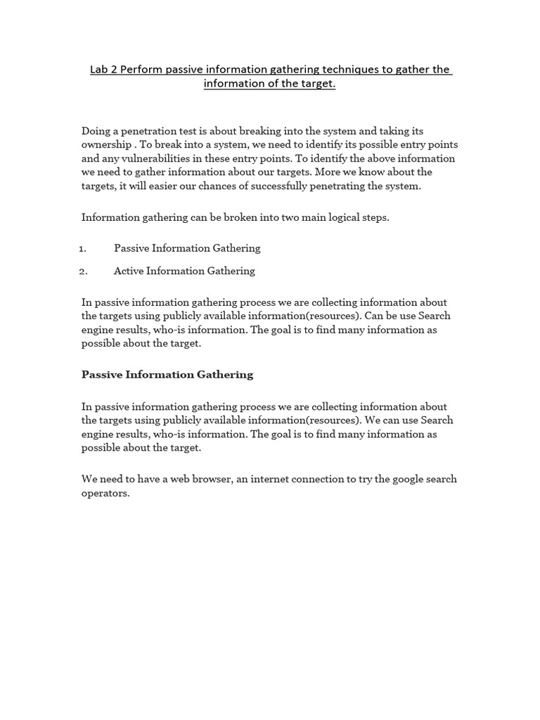 Fundamentals 0f Cyber Security Labs - SEM1 - LAB2 | PDF | World Wide Web | Internet & Web