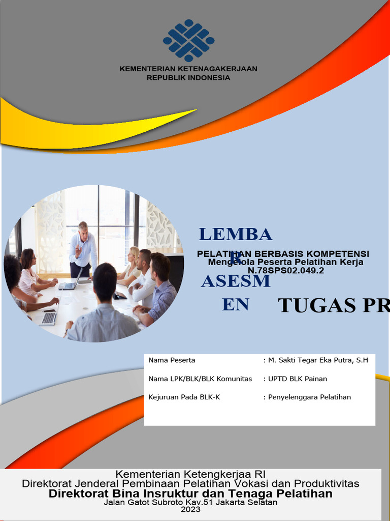 Lembar Tugas Praktik UK.049 Mengelola Peserta | PDF