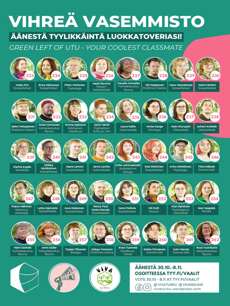 Vihreä Vasemmisto - Ehdokkaat | PDF
