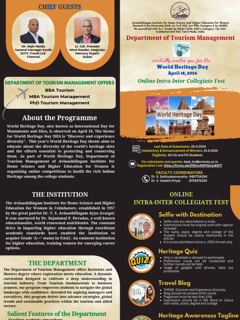 World Heritage Day 2024 Invitation | PDF