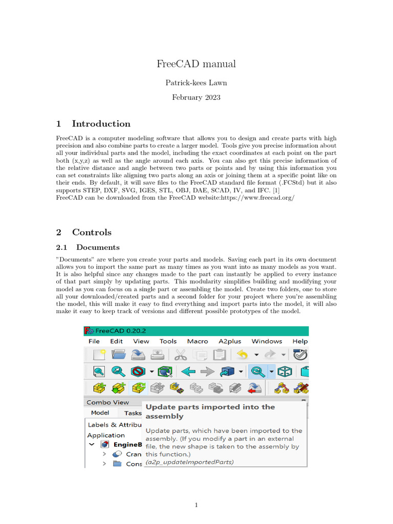 Freecad_manual | PDF | Rotation | Computing