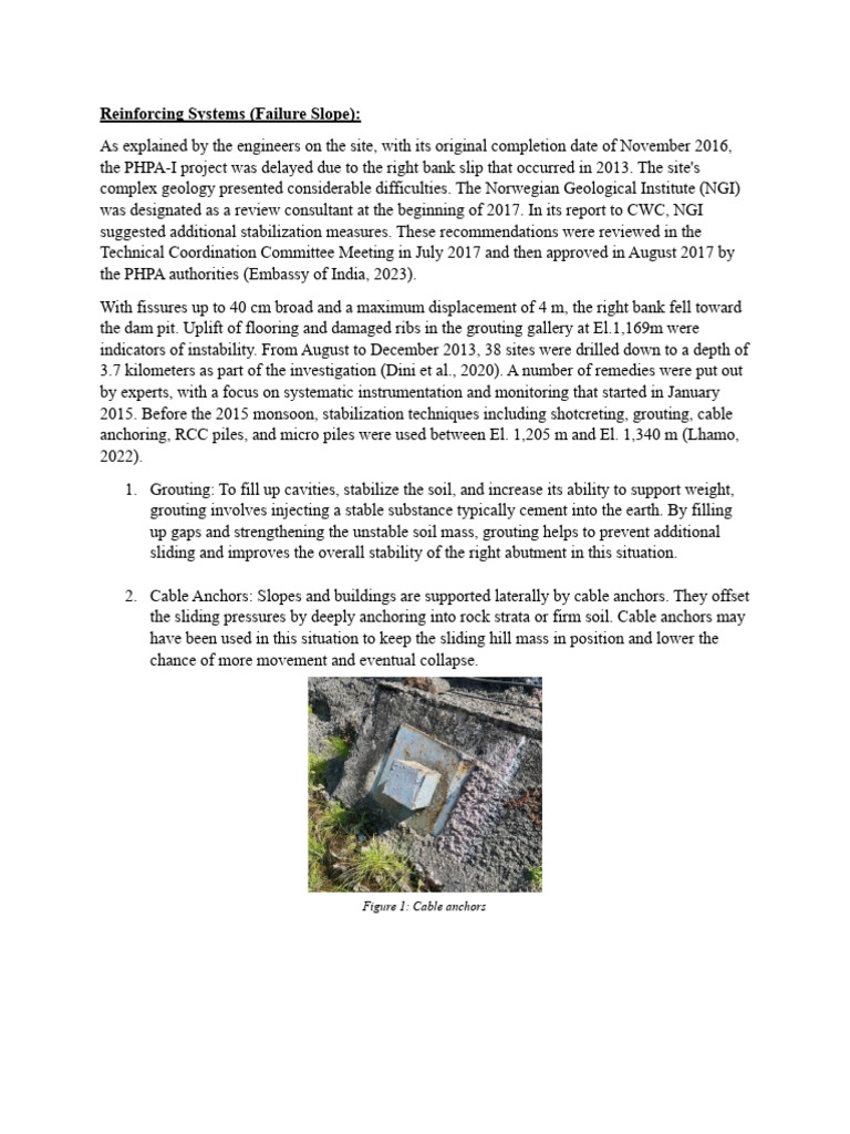 PHPA Reinforcing system of failure slope | PDF | Deep Foundation ...