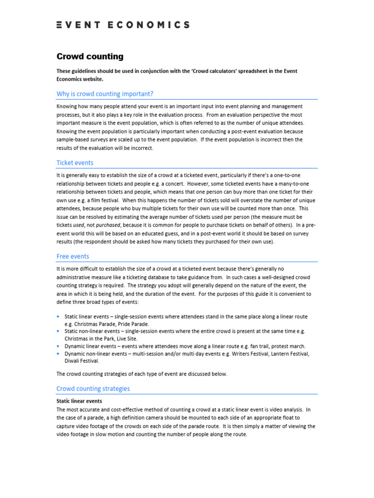 Crowd Counting Methodology | PDF | Evaluation