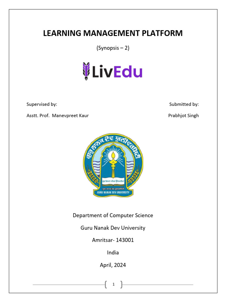 Dhiren Synopsis 2 | PDF | Usability | Computer Security