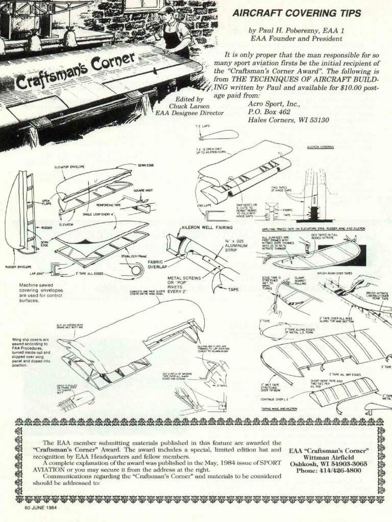 Aircraft Covering Tips | PDF | Experimental Aircraft Association ...