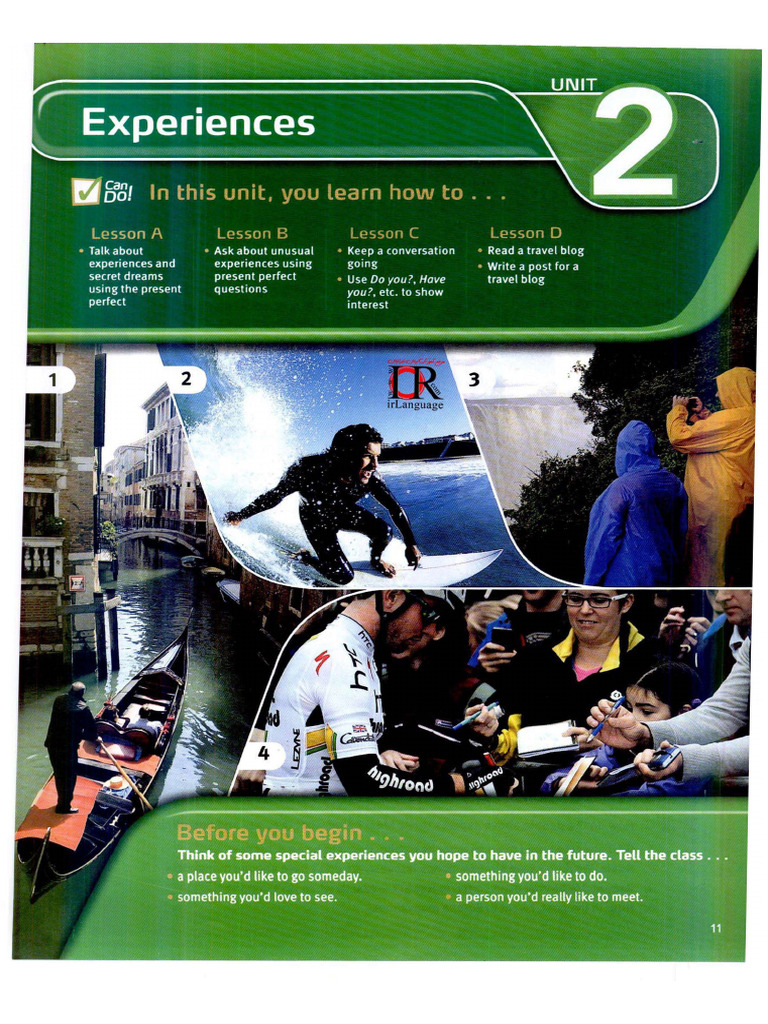 Ingles 4 - Unit 2 | PDF