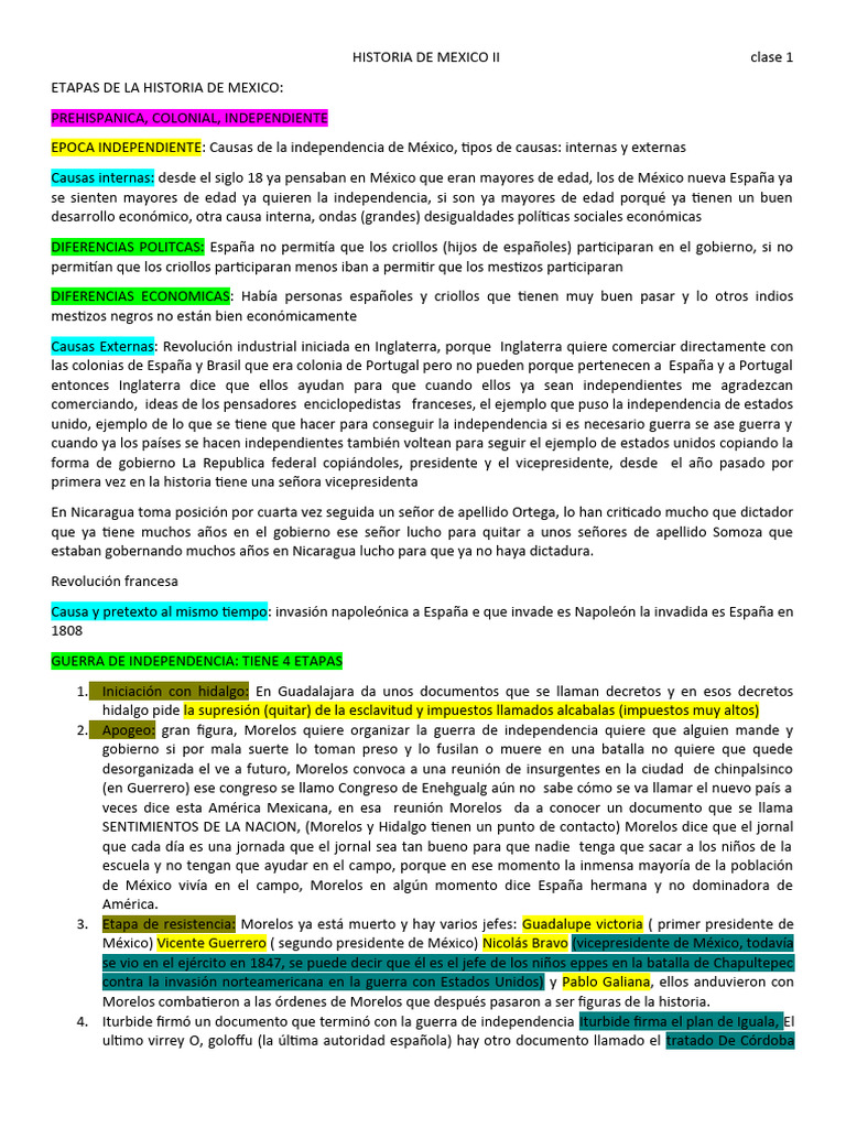 Historia De Mexico Ii Pdf México Masonería