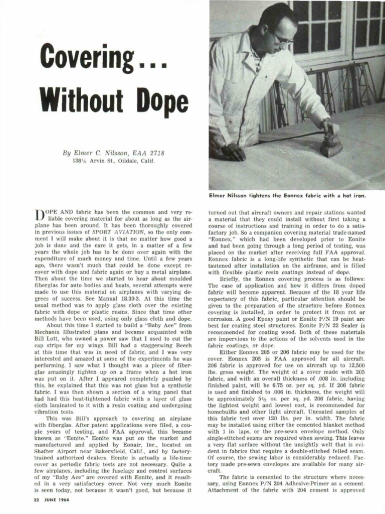 Covering Without Dope | PDF | Textiles | Paint