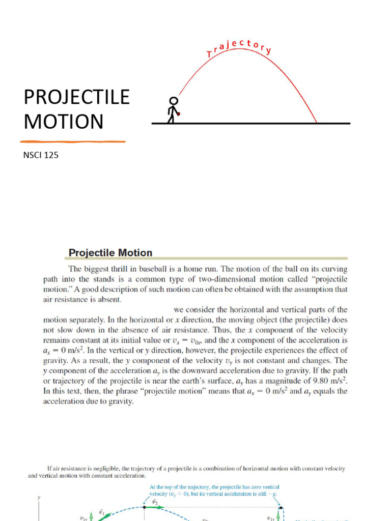 Projectile Motion | PDF | Art | Science & Mathematics