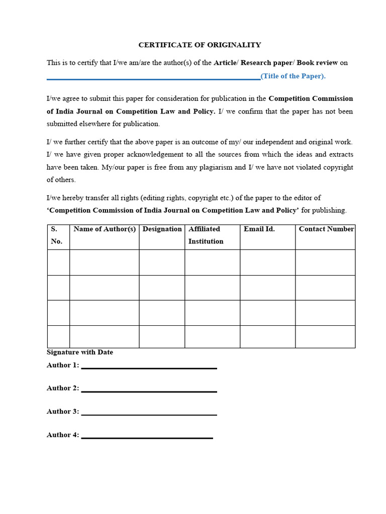 Certificate_of_Originality | PDF