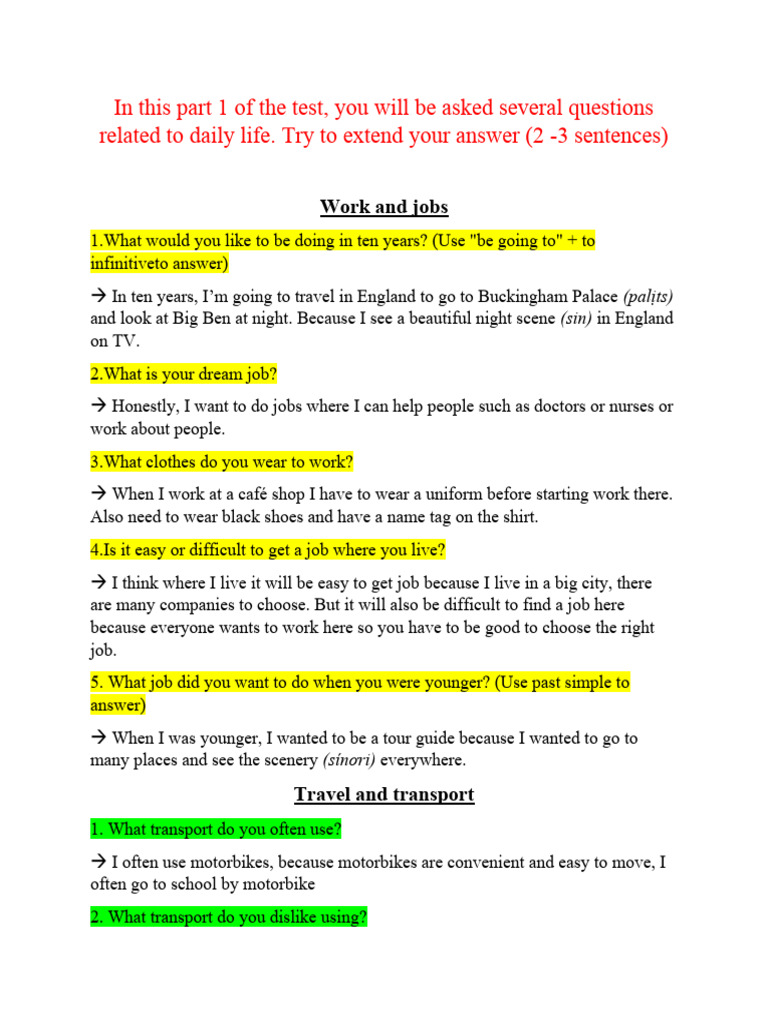 Daily Life Reflections and Aspirations | PDF